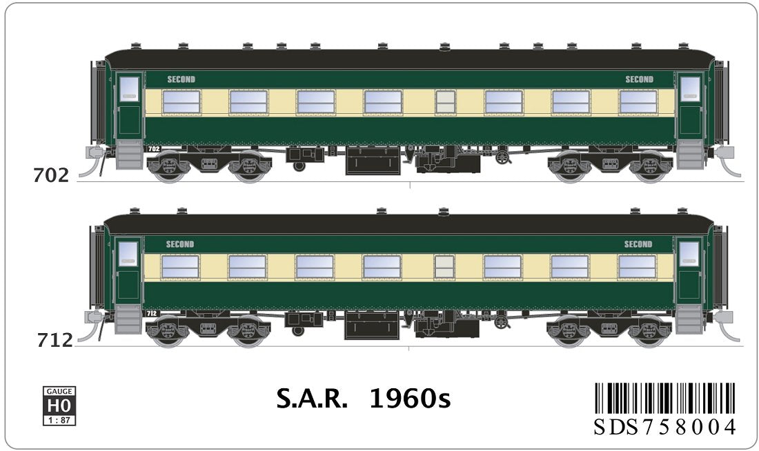 SAR 700/750/780 Class Steel Carriages – SDSModels