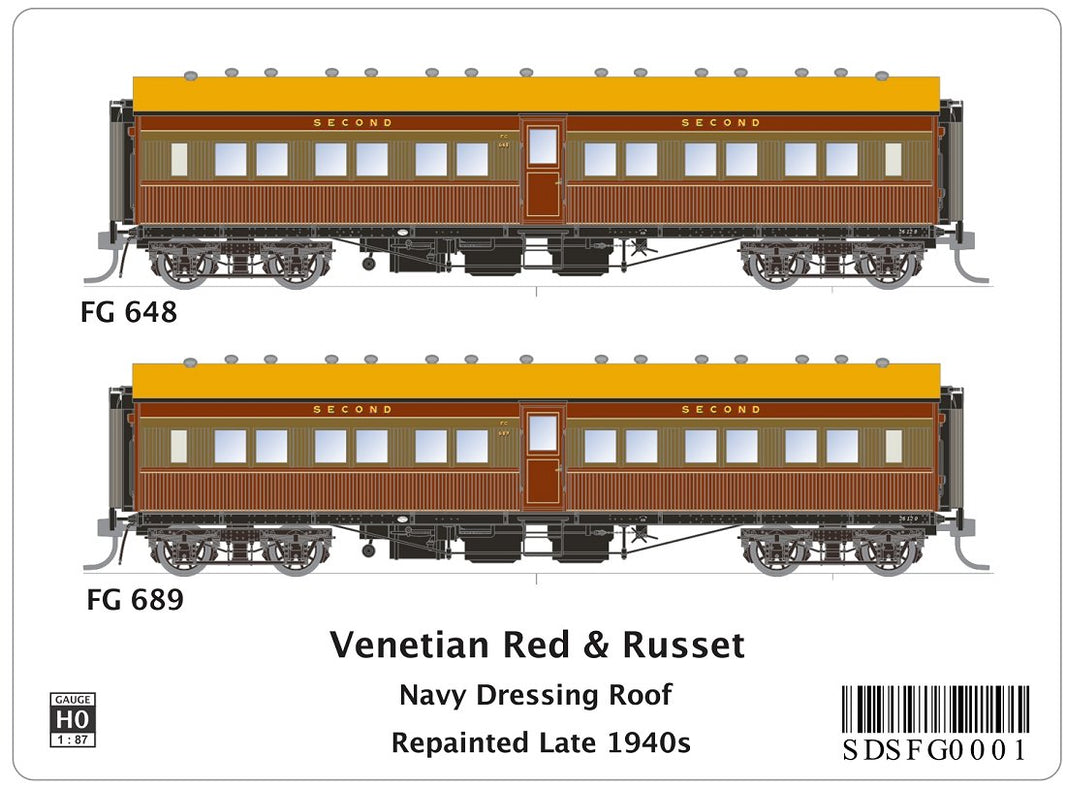 NSWGR FG Independent Passenger Carriages – SDSModels